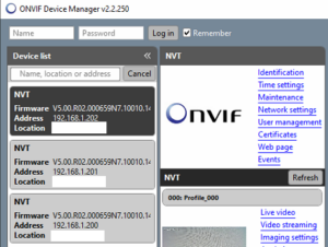 How to find out your web camera video stream url using onvif device ...